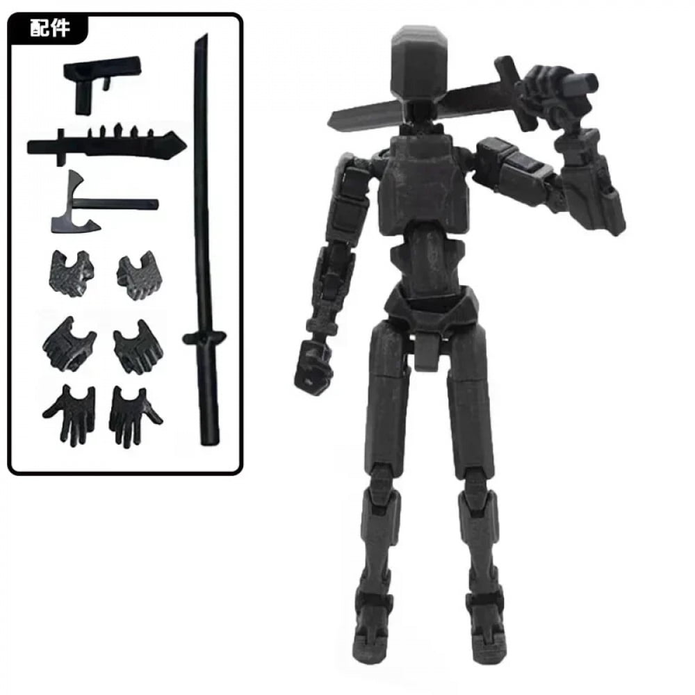 2PCS 13 Joints Figure Articulate Movable Dummy Doll Diy Assembly Toy 3D ...