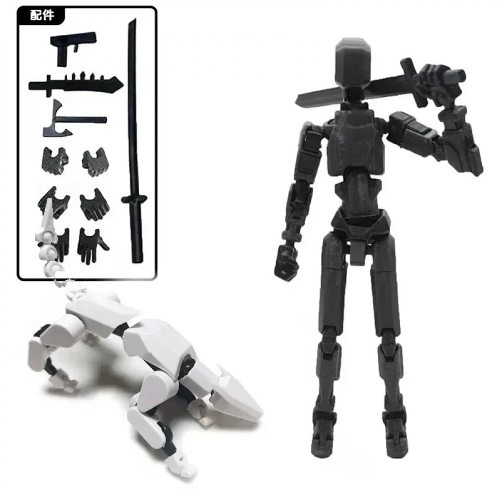 2PCS 13 Joints Figure Articulate Movable Dummy Doll Diy Assembly Toy 3D ...