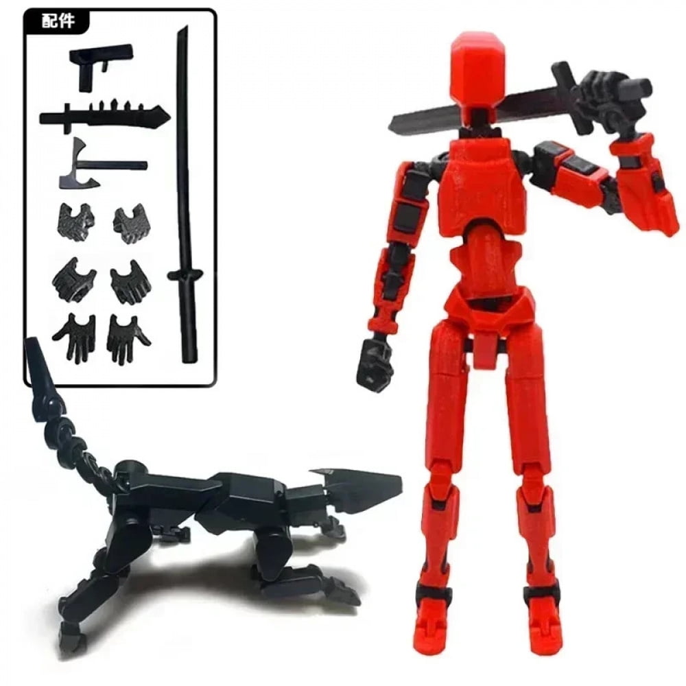 2PCS 13 Joints Figure Articulate Movable Dummy Doll Diy Assembly Toy 3D ...