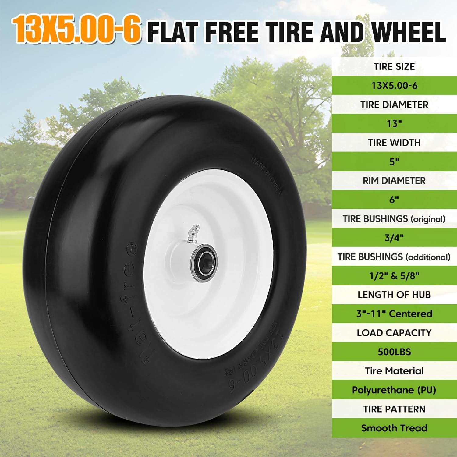 13x5 00 6 Flat Free Tire