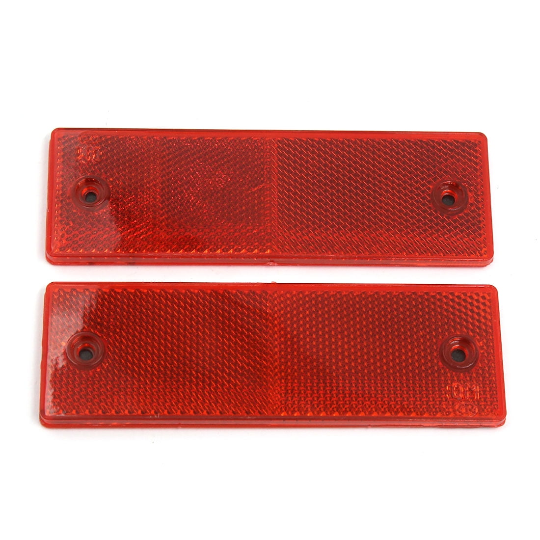 2PCS 14.5cm Long Red Plastic Self Adhesive Reflector Plate for Car ...