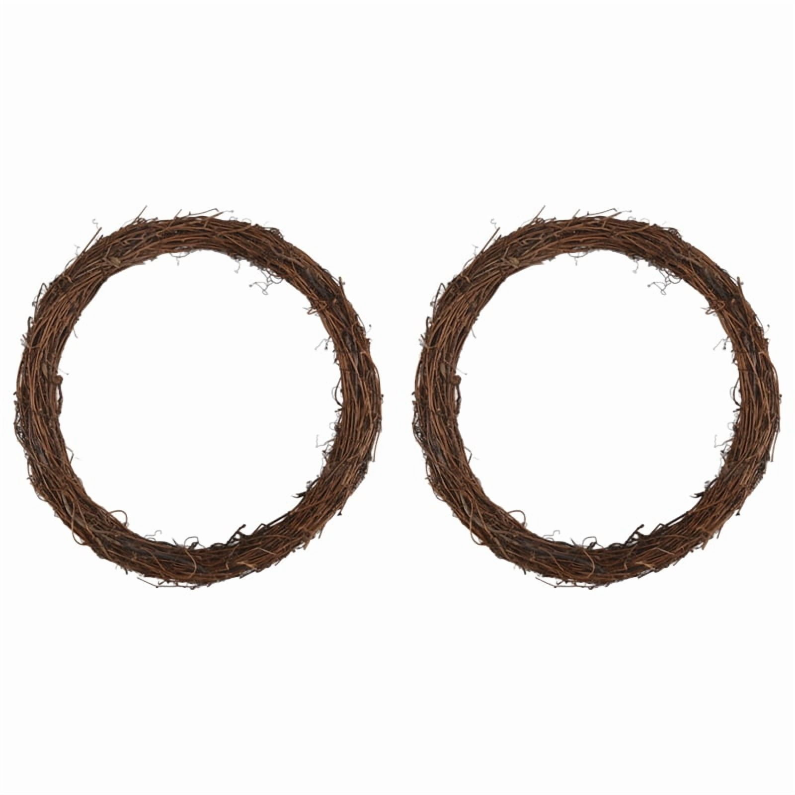 2PCS 14 Inch Grapevine Wreaths for DIY Christmas Craft Wedding Decors ...