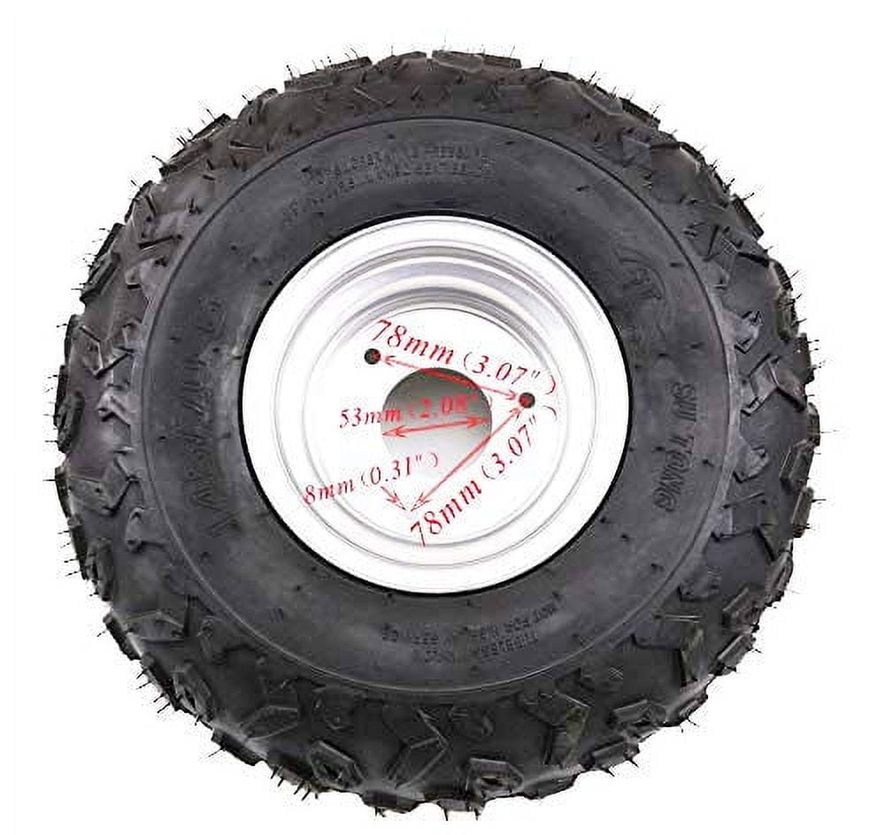 2PCS 145/70-6 Tires With 6 inch Wheels Rims for ATV Go Kart - Walmart.com