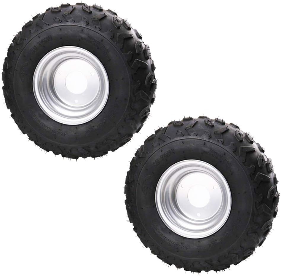 2PCS 145/70-6 Tires With 6 inch Wheels Rims for ATV Go Kart - Walmart.com