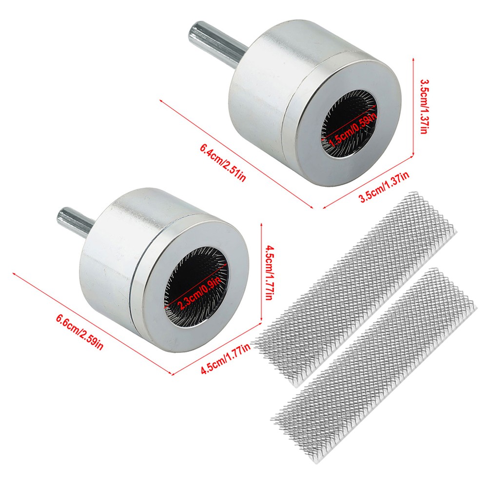 2PCS 15+22mm electric drill pipe cleaner, copper pipe metal pipe ...