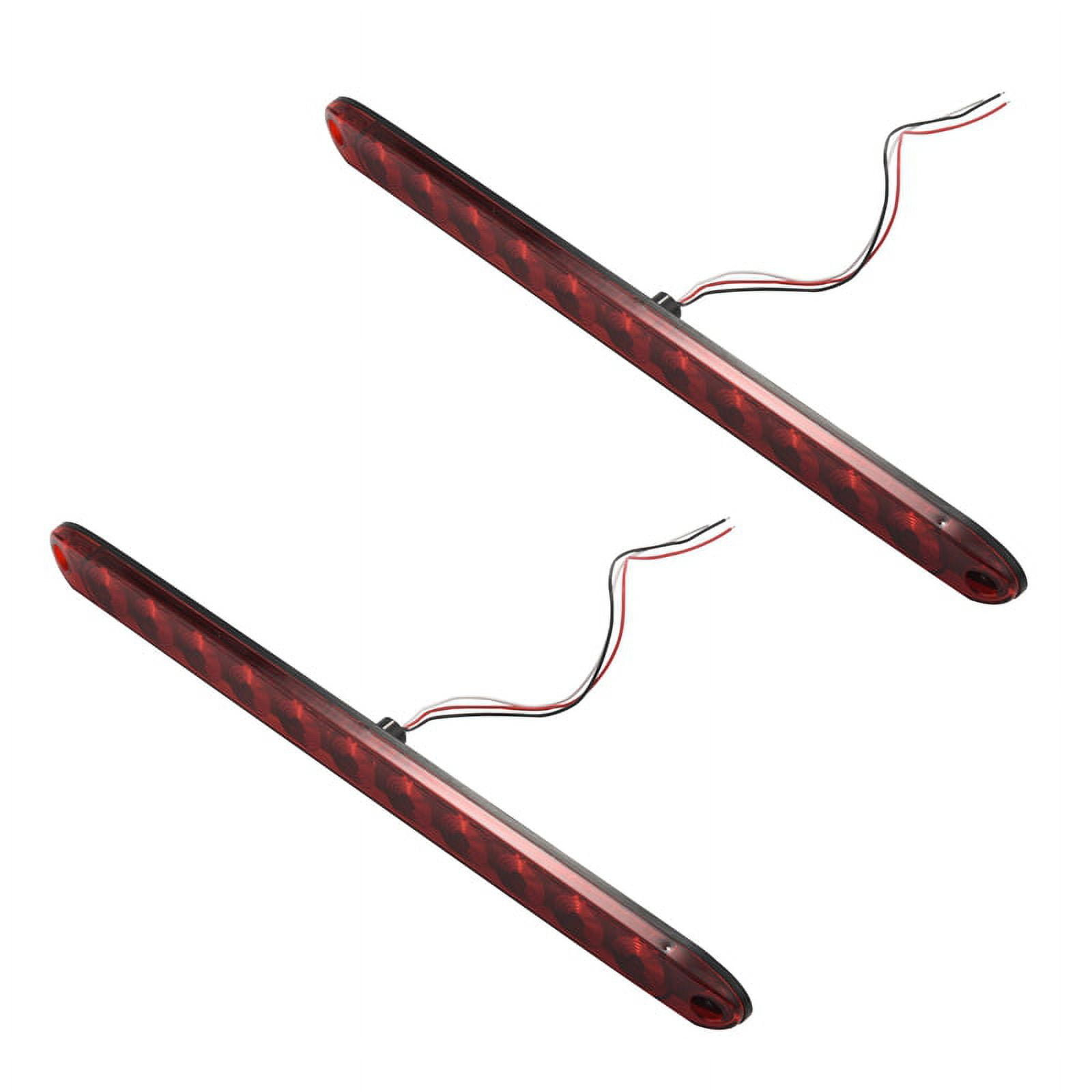 2PCS 16 Inch 11 LED Red Trailer Light Bar for Park Stop Turn Signals ...