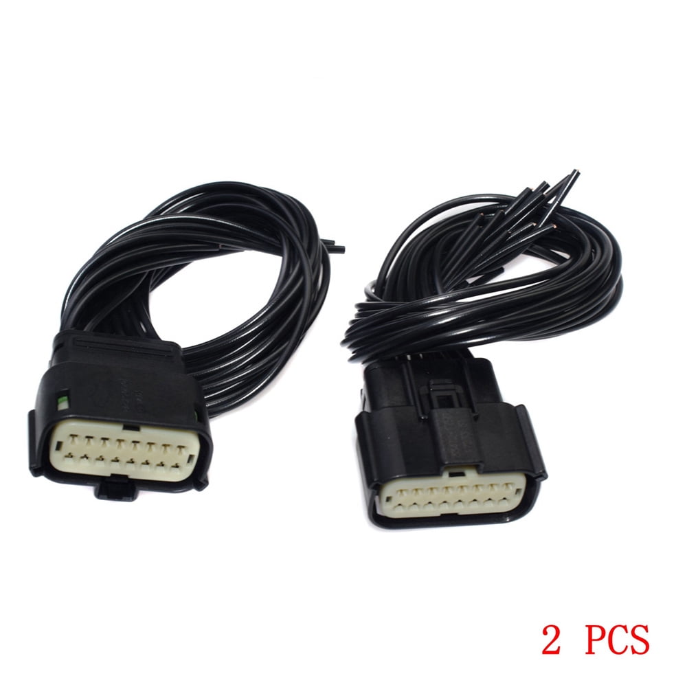 2PCS 16 Pins Headlight Connector For Jeep 2014-2018 Grand Cherokee ...
