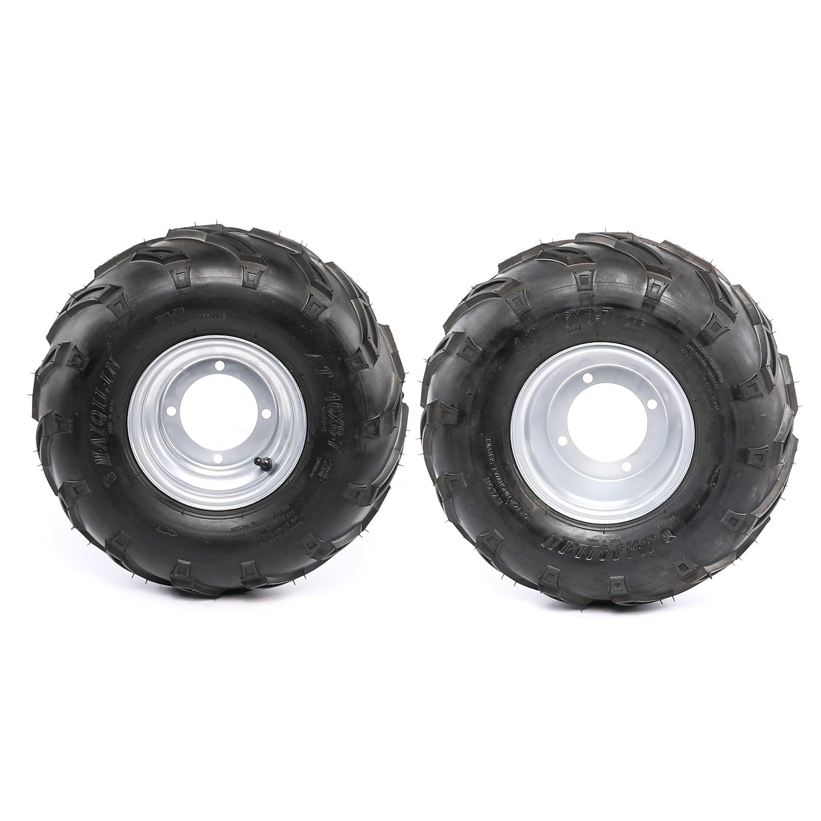 2PCS 16x8-7" Tires and Rims 4x 110mm Wheel Rim Tire & Inner Tube for ...