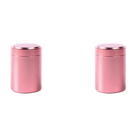 2PCS 2.7 OZ Small Aluminium Alloy Box with Airtight Lids Canister for ...