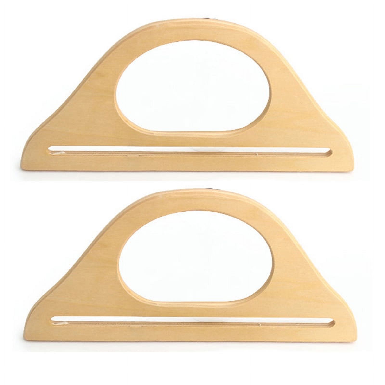 2PCS 2 Colors 25cm Wood handles for bags, handles for bags,handcraft ...
