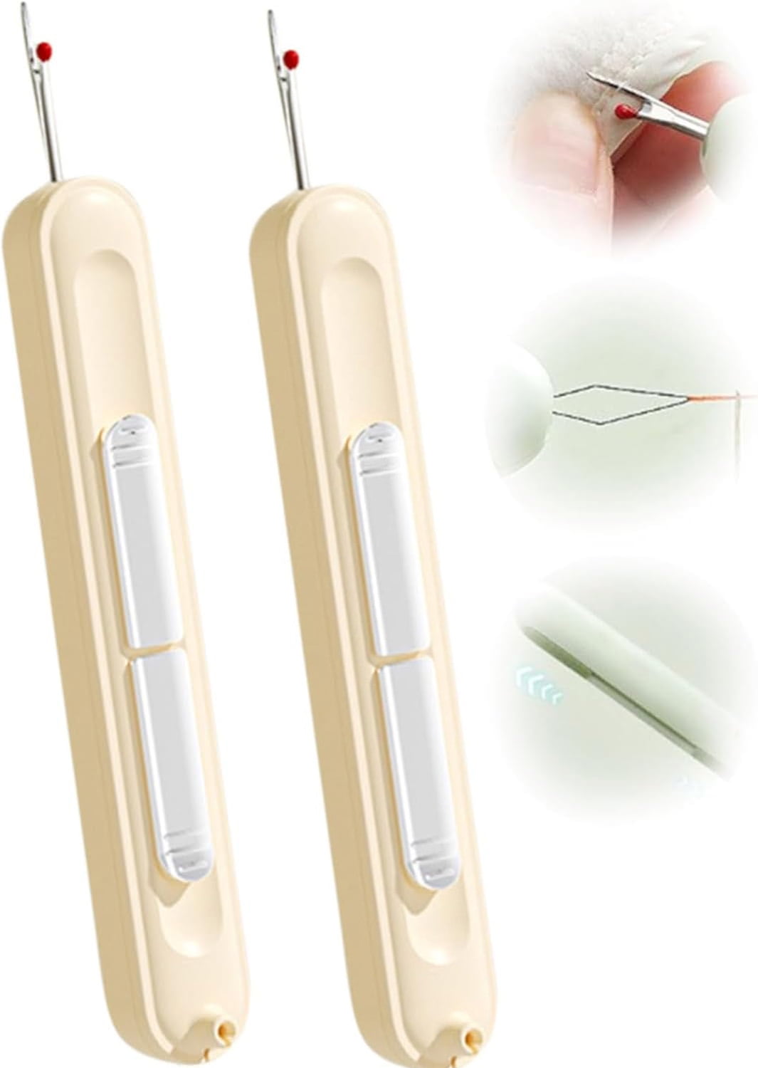 2PCS 2-In-1 Needle Threader And Seam Ripper, Needle Threaders For Hand ...