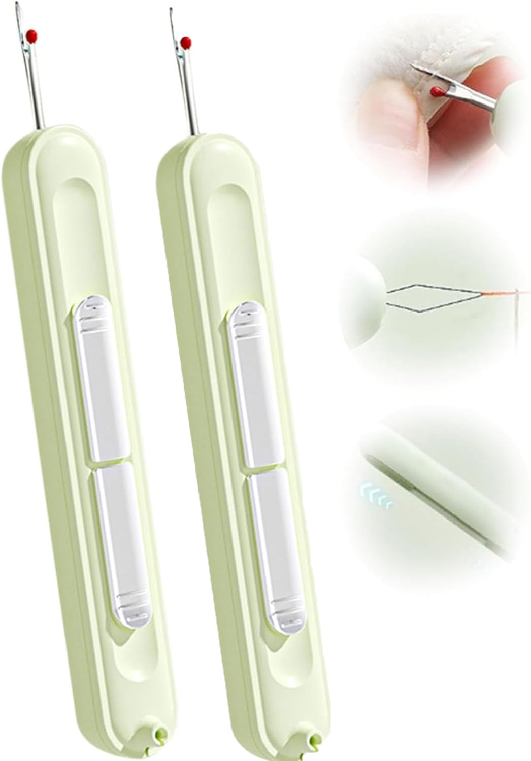 2PCS 2-In-1 Needle Threader And Seam Ripper, Needle Threaders For Hand ...