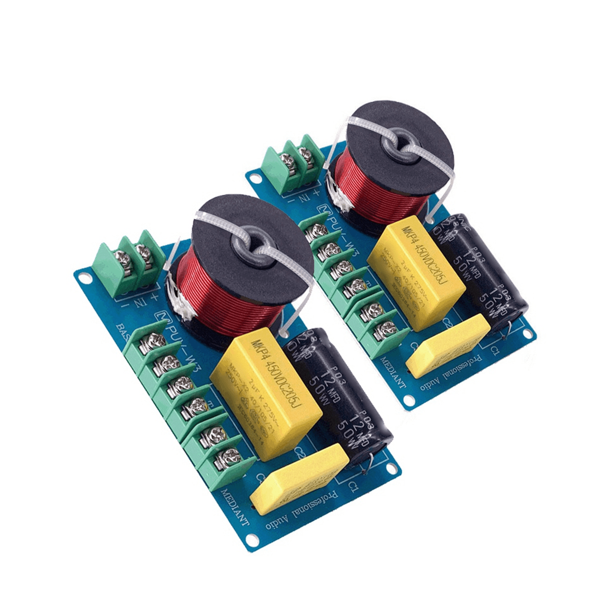 2PCS 200W 3-Way Audio Hifi Filter Circuit Board Stereo Speaker ...