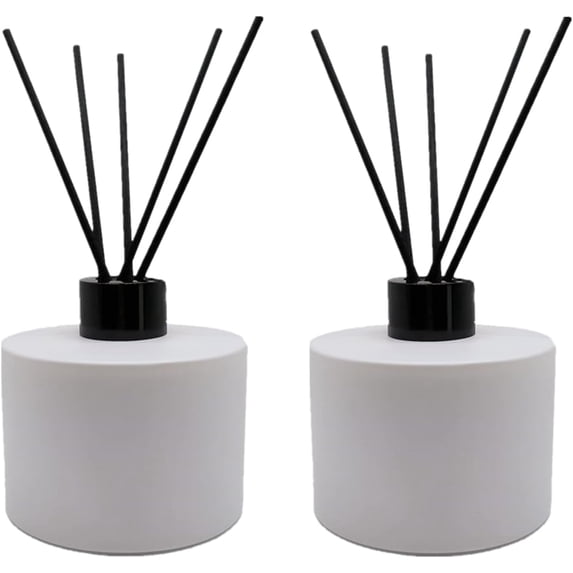 2PCS 200ml Reed Glass Diffuser Set，Essential Oil Container,6.7oz ...