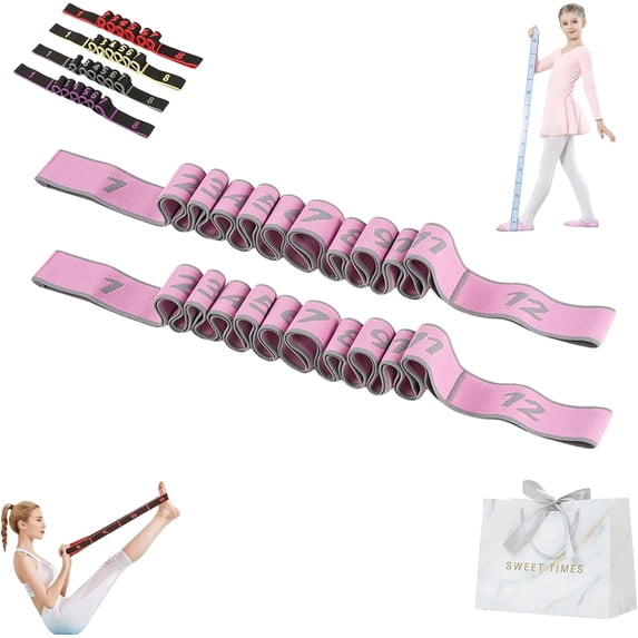 2PCS 2026 New Fitness Resistance Band for Stretching and Yoga,12 ...