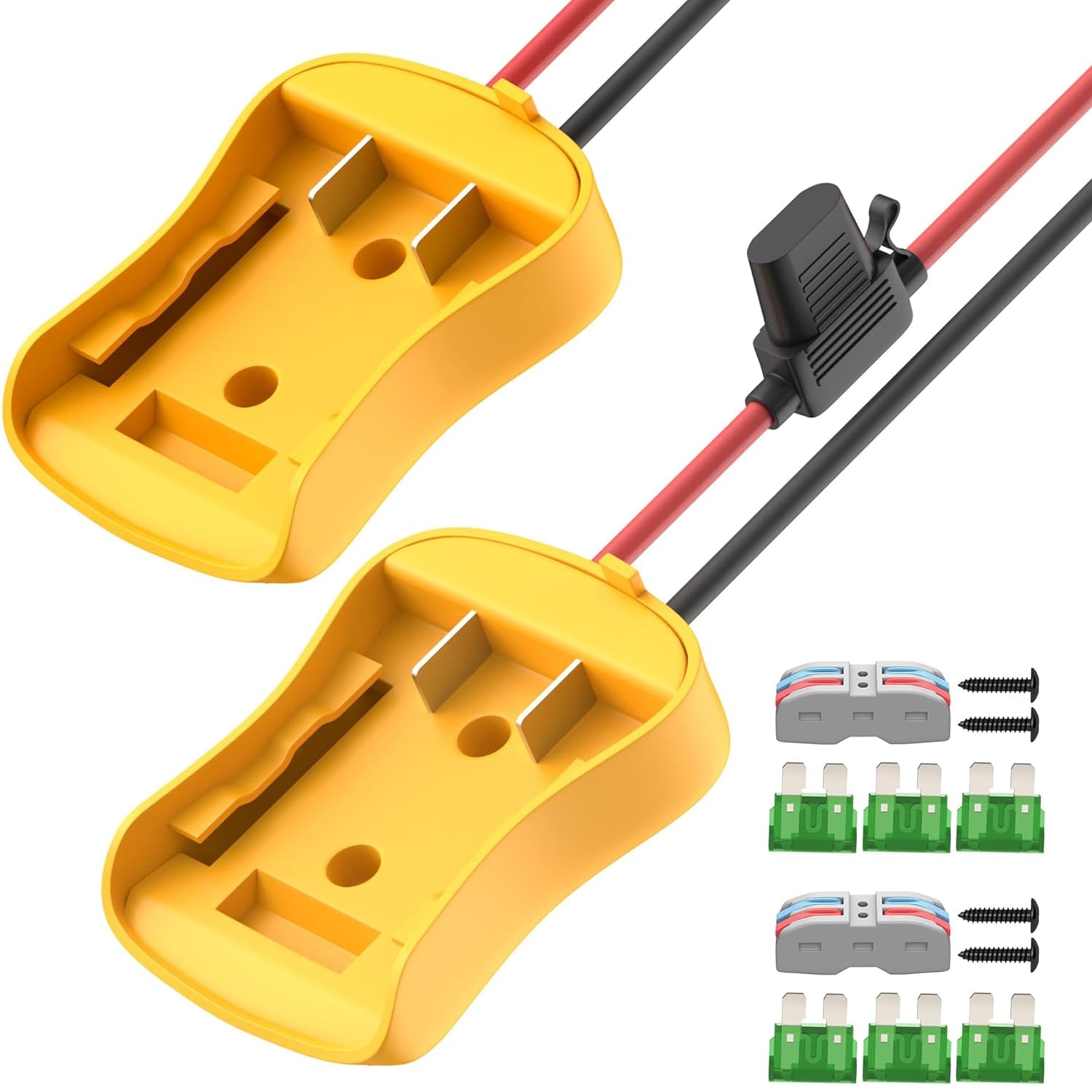 2PCS 20V Battery Adapter Power Wheel Battery Adapter Battery Converter ...