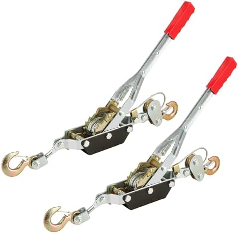 2PCS 2T Pulling Capacity Come Along Winch, Heavy Duty Come Along Puller ...