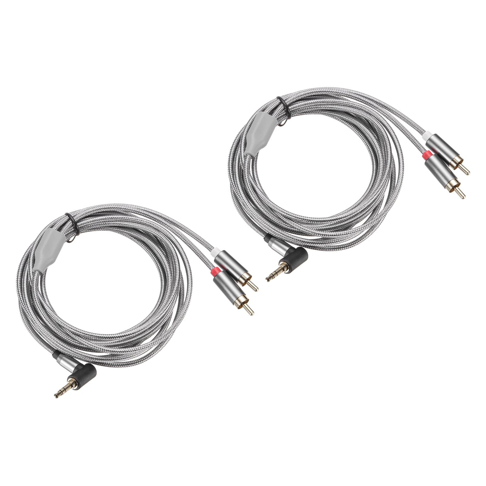 2PCS 3.5mm to RCA Cable, 10ft 3.5mm Male to 2 RCA Male Aux Audio ...