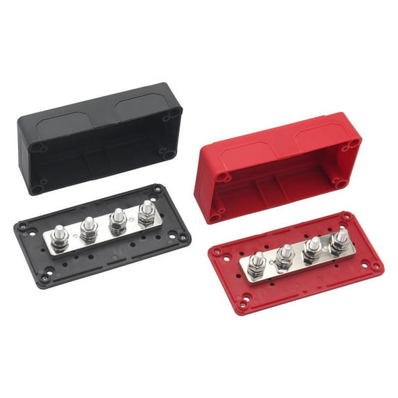 2PCS 300A Bus Bar Heavy Duty Power Distribution Block Busbar Box with ...