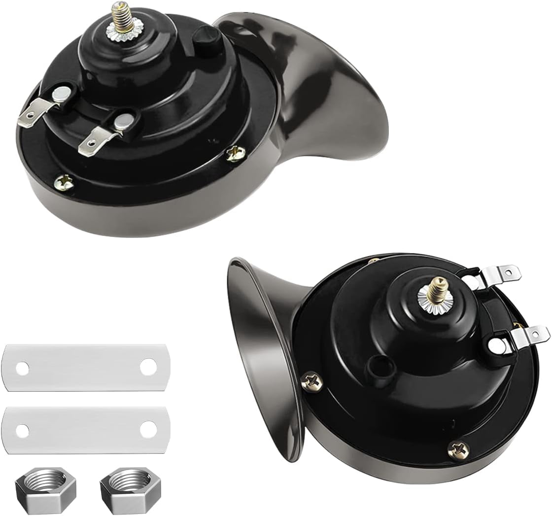 2PCS 300DB Super Loud Train Horns, 12V Waterproof Air Horns Replacement ...