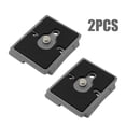 2PCS 323 Quick Release Plate 1/4" Screw Tripod Camera for Manfrotto ...