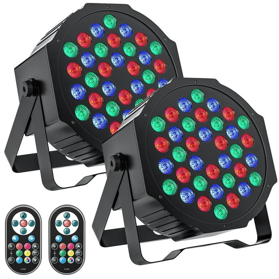Walmart Black Friday Deals 2025 - 2Pack 36-LED RGB DJ Par Lights with ...