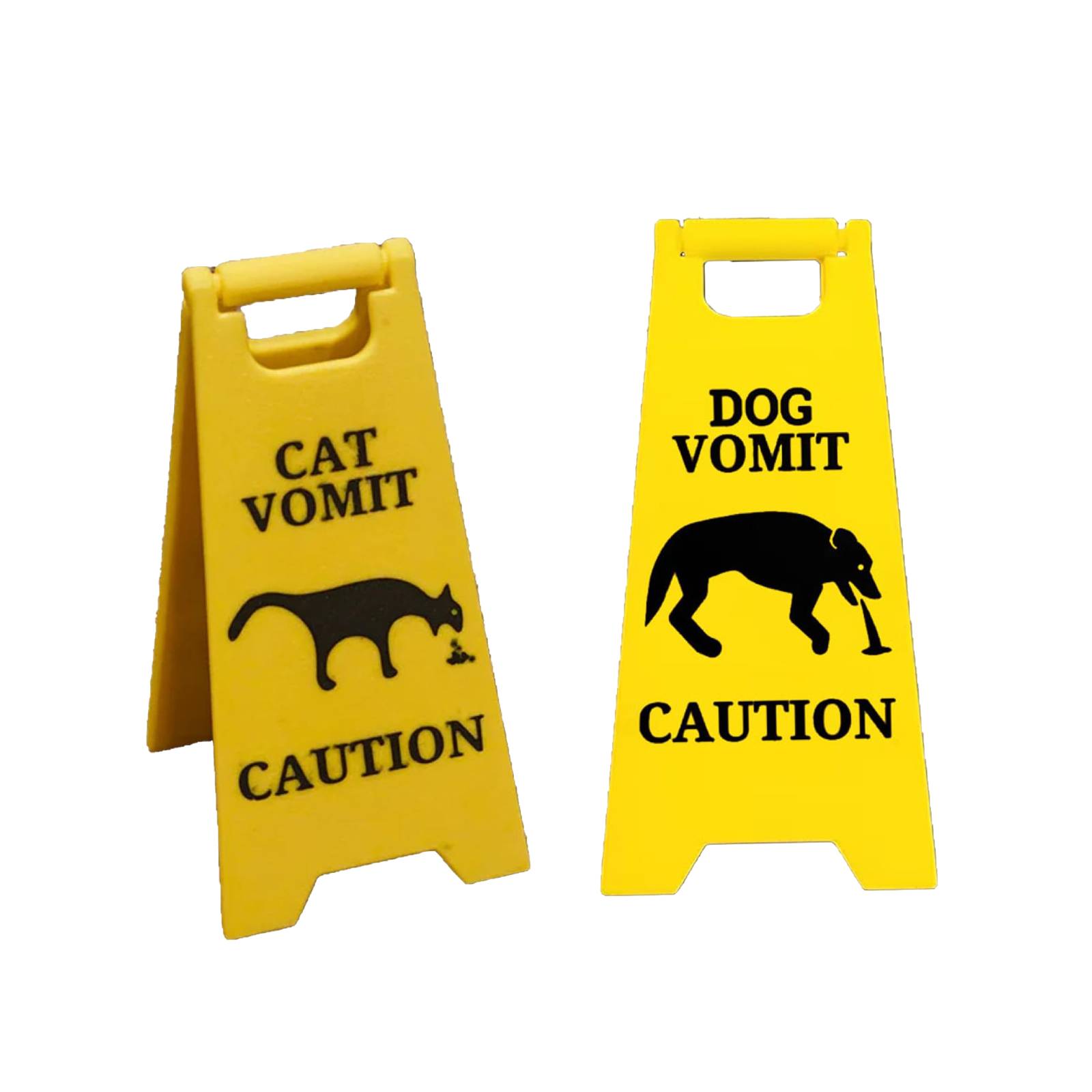 2PCS 4" Cat Vomiting Sign, Funny Cat Dog Signs Decoration, Cat Vomit ...
