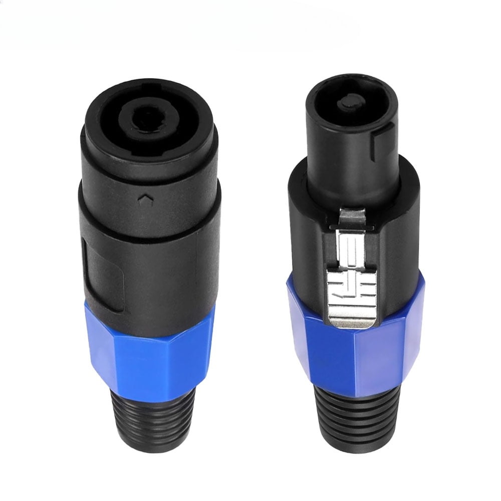 2PCS 4-Pin Male Female Speaker Connector Locking Plug & Socket Set ...