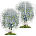 2PCS 4 x 5 ft Fruit Tree Netting Cover with Zipper and Drawstring ...