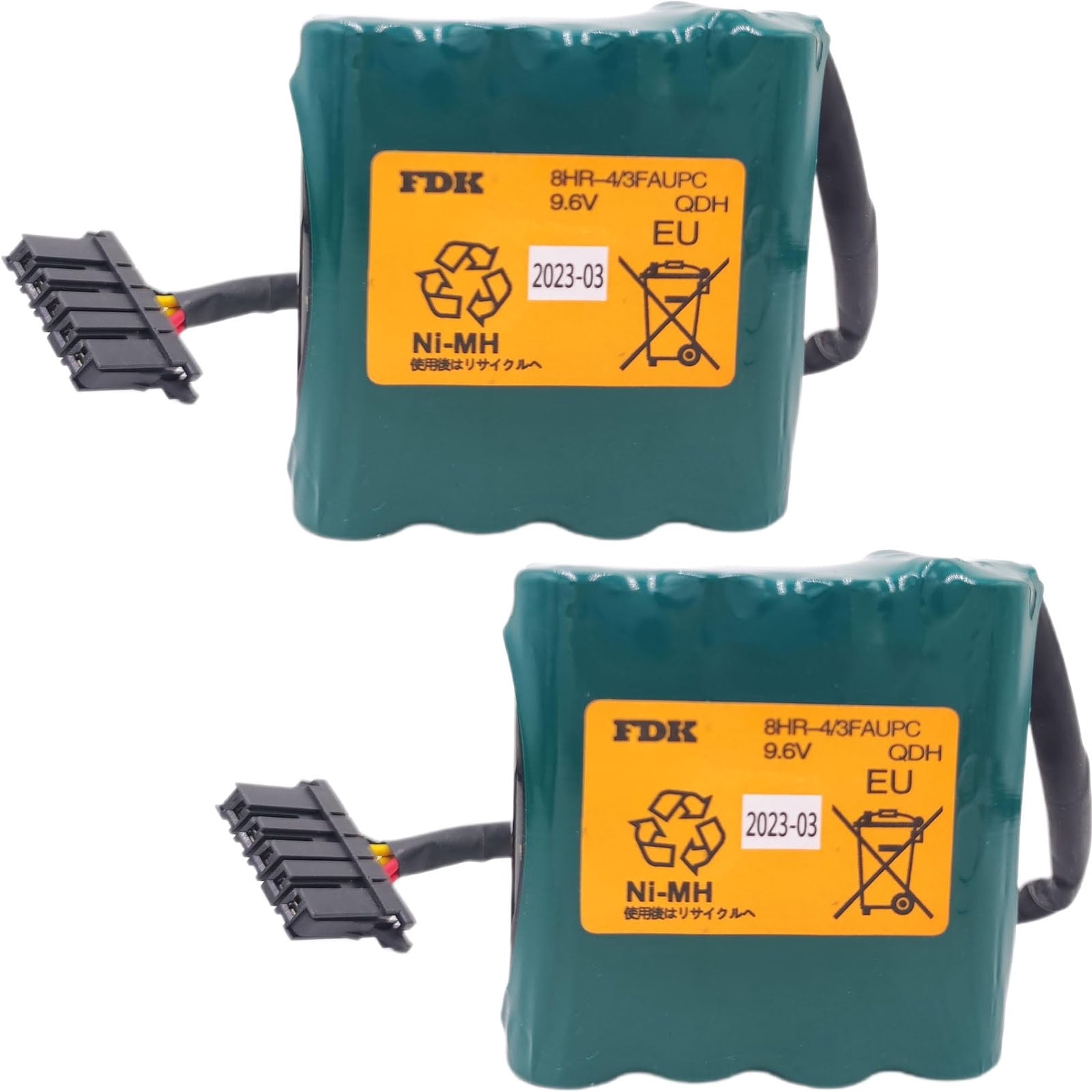 2PCS 4500mAh 9.6V 8HR-4/3FAUPC E5503-07E-001 Rechargeable Battery Pack ...