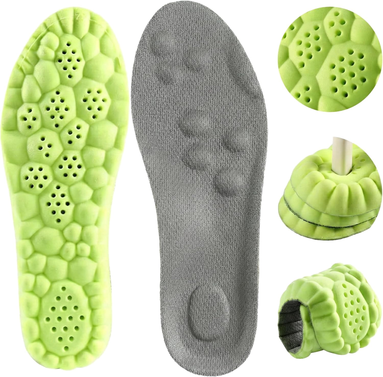 2PCS 4D Cloud Technology Insole for Men Women, Memory Foam Cloud ...