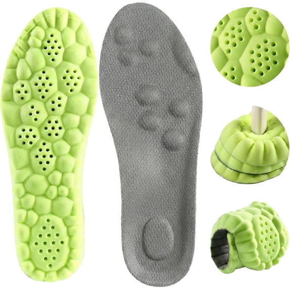 2PCS 4D Cloud Technology Insole for Men Women, Memory Foam Cloud ...