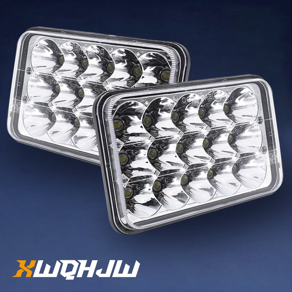 2PCS 4x6" LED Headlights DOT Hi/Lo Beam DRL Fit Chevy C10 Pickup truck ...