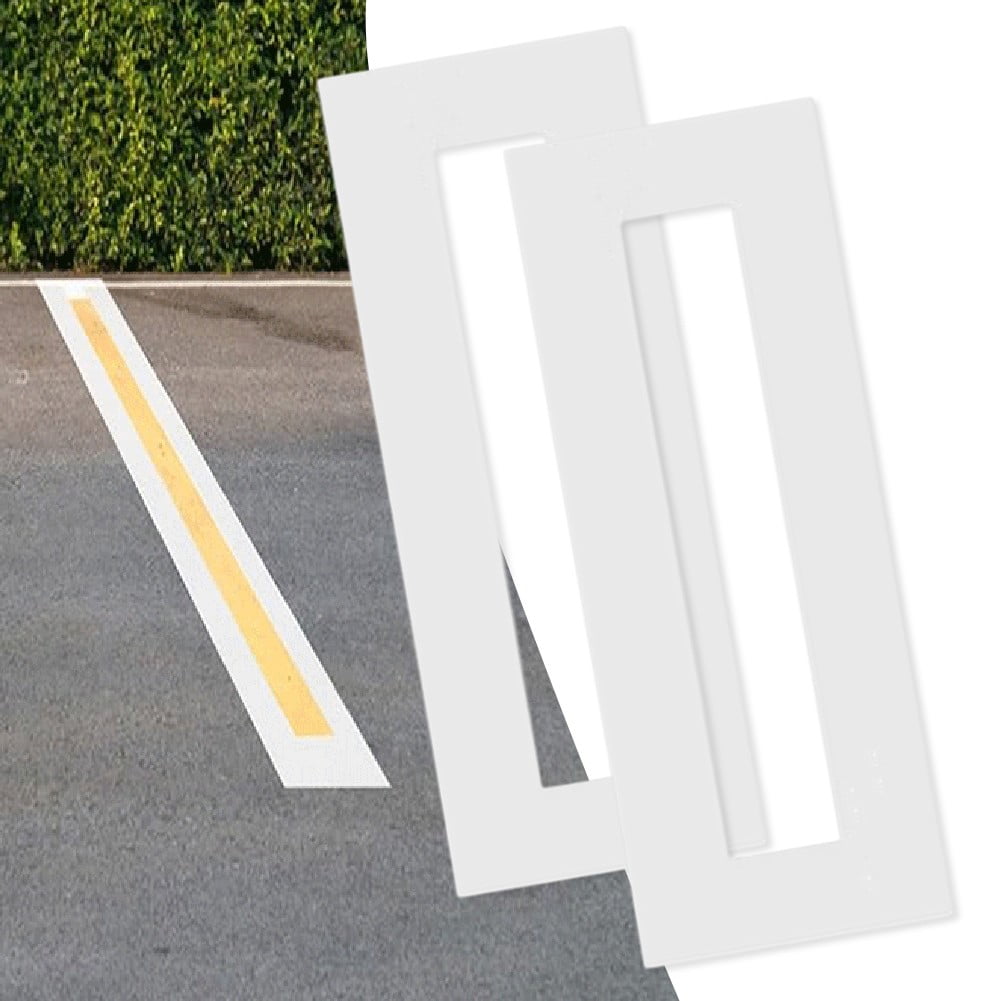 2PCS 4x84.6 Inch Reusable Silicone Parking Lot Line Stencils - Easy ...