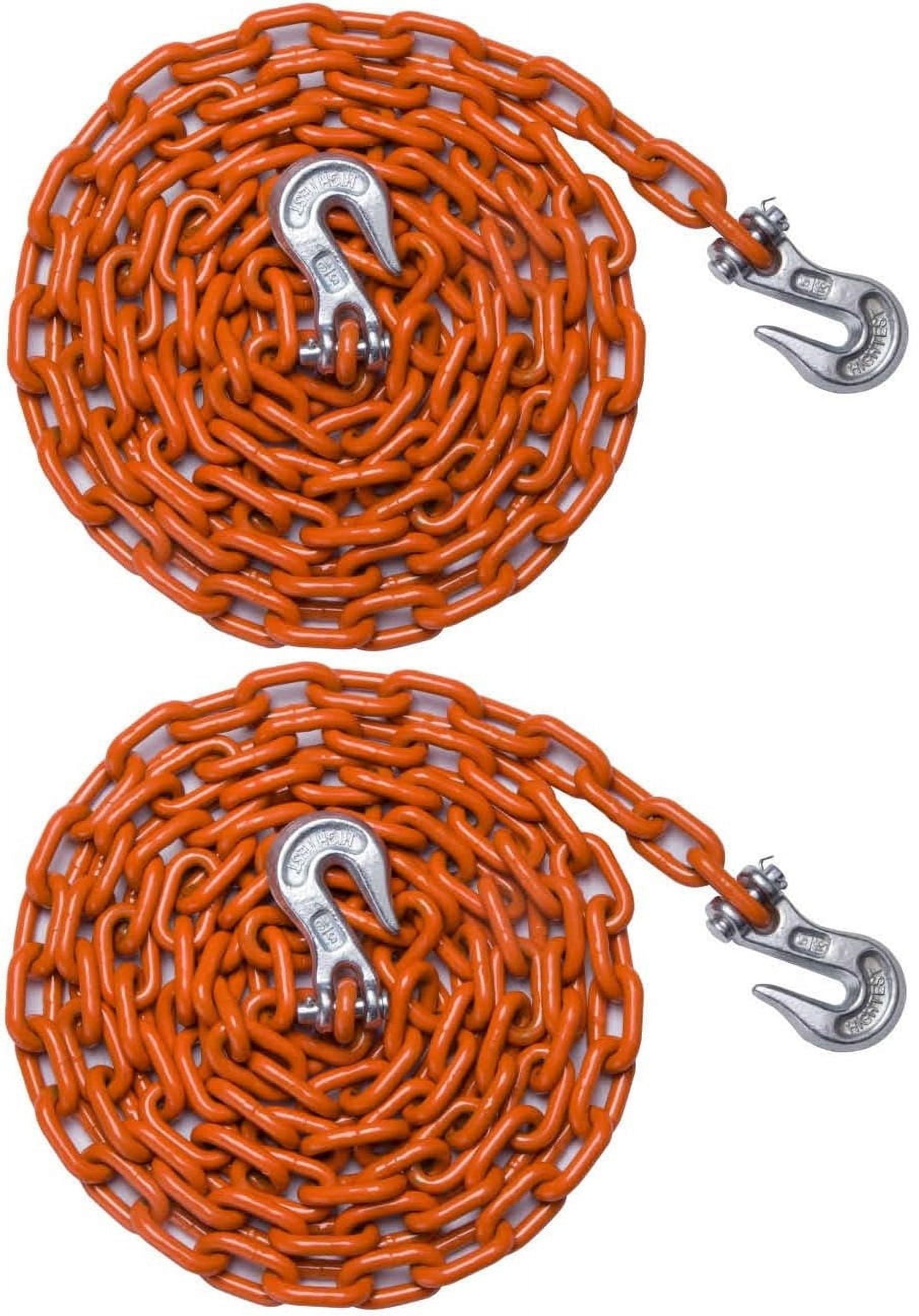 2PCS of 5/16-IN X 12FT Weld High Test Chain, Tow Chain, for Logging ...