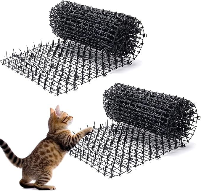 2PCS 6.5ft Scat Mat for Cats, Prickle Strips Network Digging Stopper ...