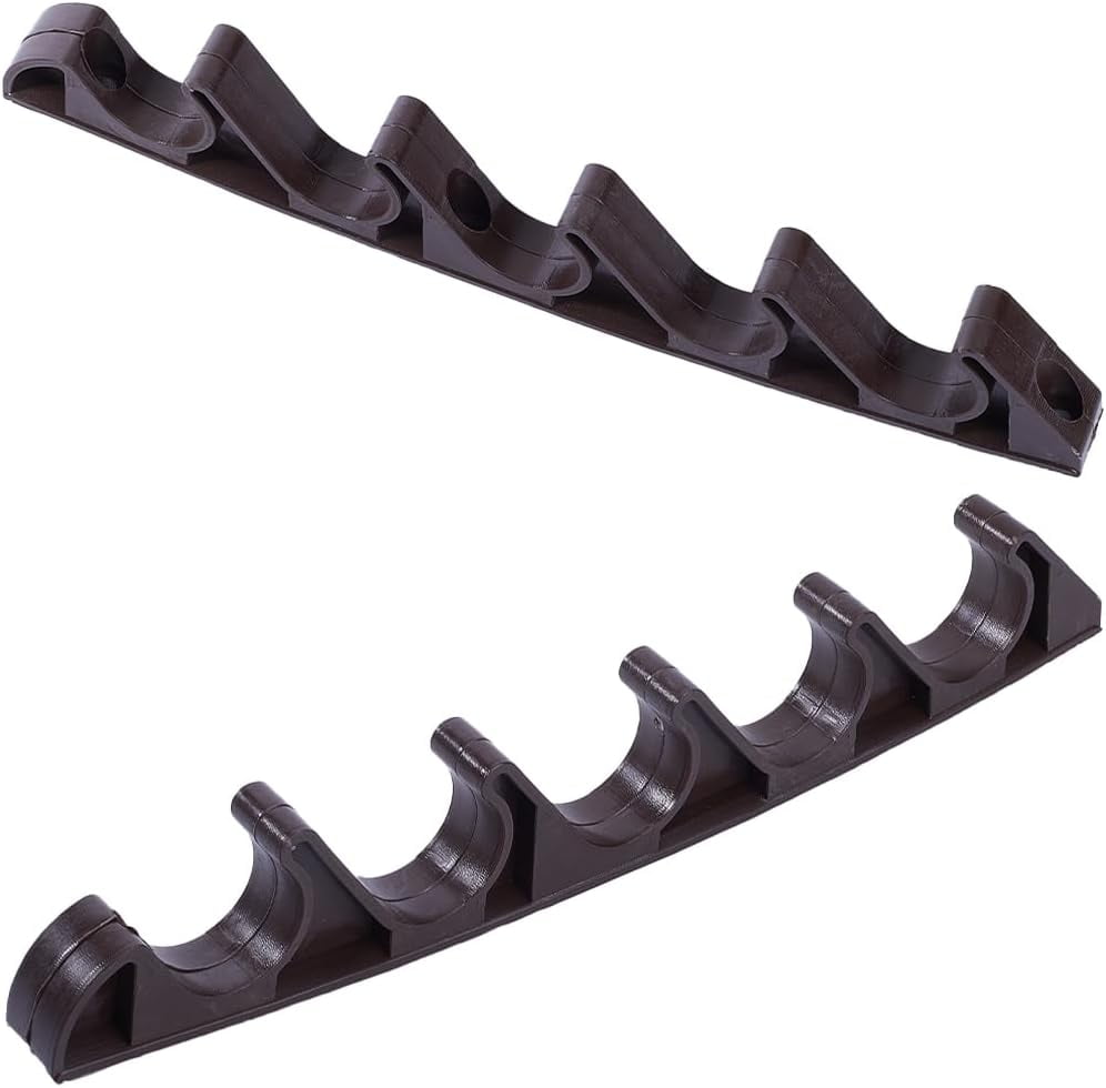 2PCS 6 Positions Black Plastic Adjustable Bracket 10" L x 1.4" W ...