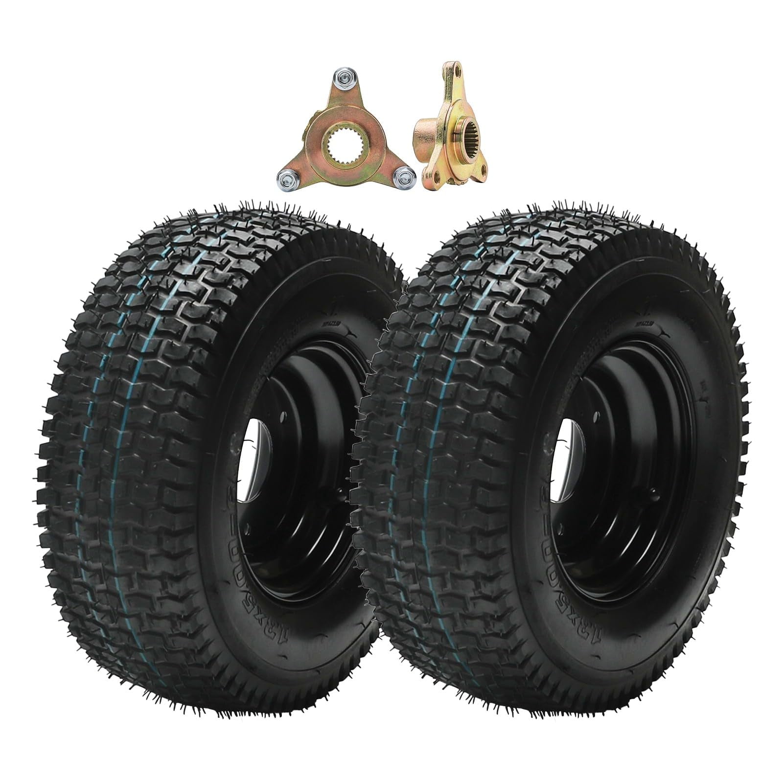 2PCS 6 inch Wheel 13x5-6 13x5.00-6 Wheel Tire and Rim 3 Stud 4Ply ...