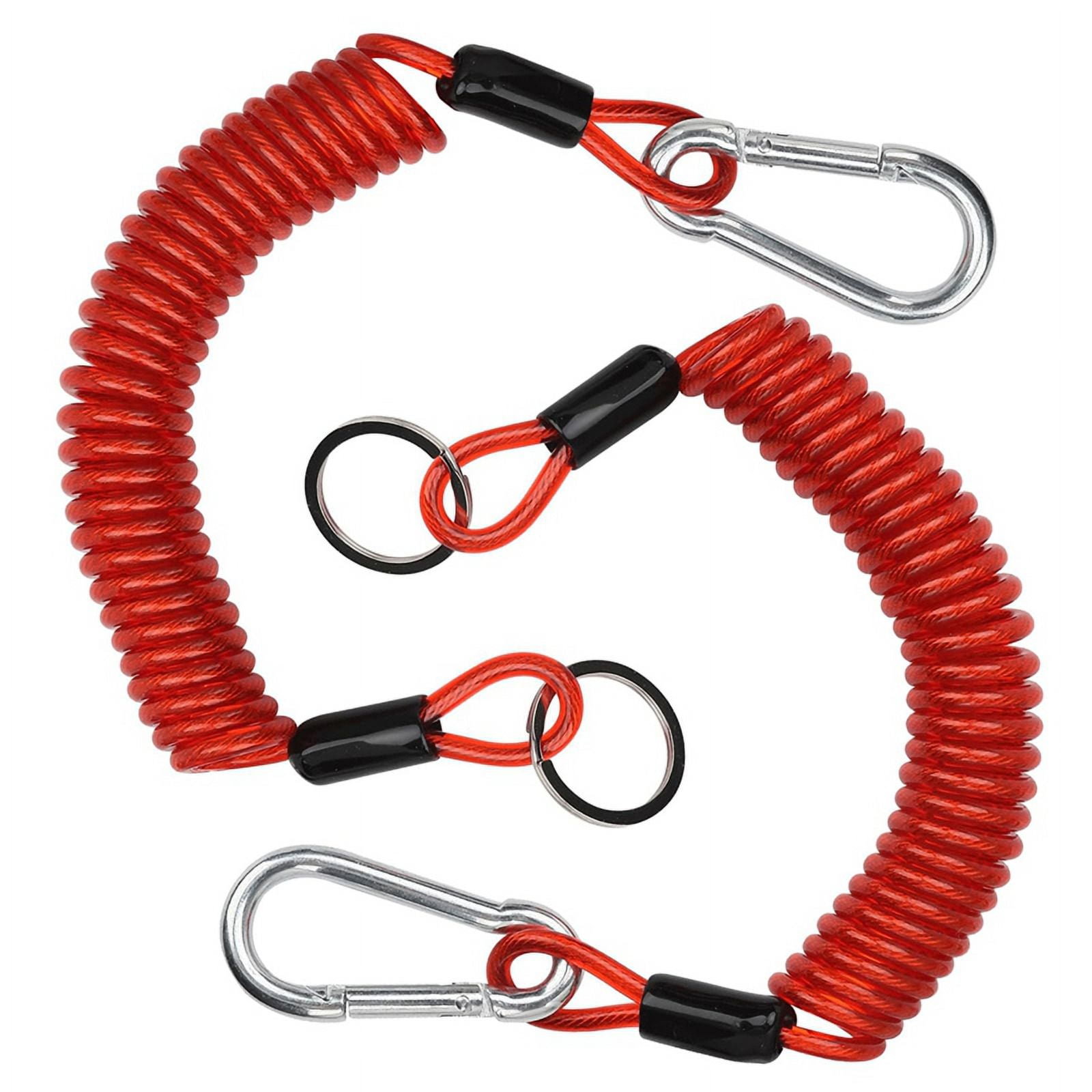 2PCS 6FT Breakaway Trailer Cable, Trailer Breakaway Cable Spring Towing ...