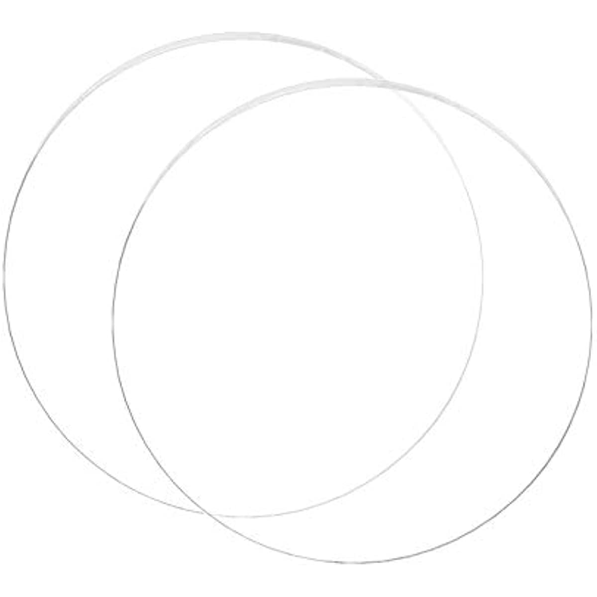 2PCS 7 Inch Clear Acrylic Sheet Round Circle Dis Acrylic Sheet for ...