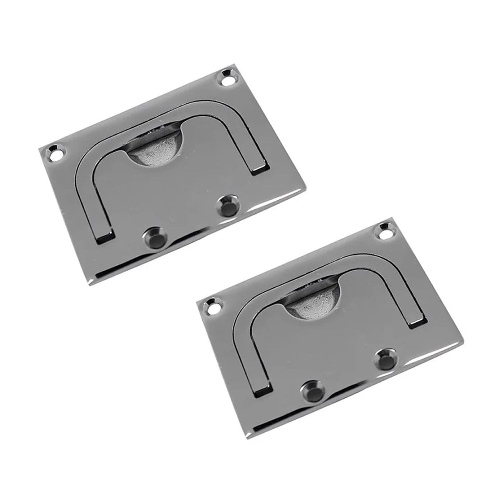 2PCS 76mm Square Stainless Steel Flush Mount Deck Slam Hatch Marine ...