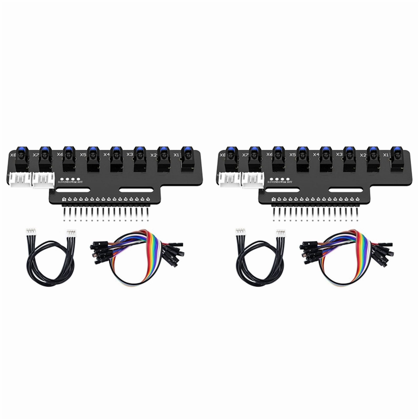 2PCS 8 Channel High Electronic Infrared Line Tracking Sensor Module ...