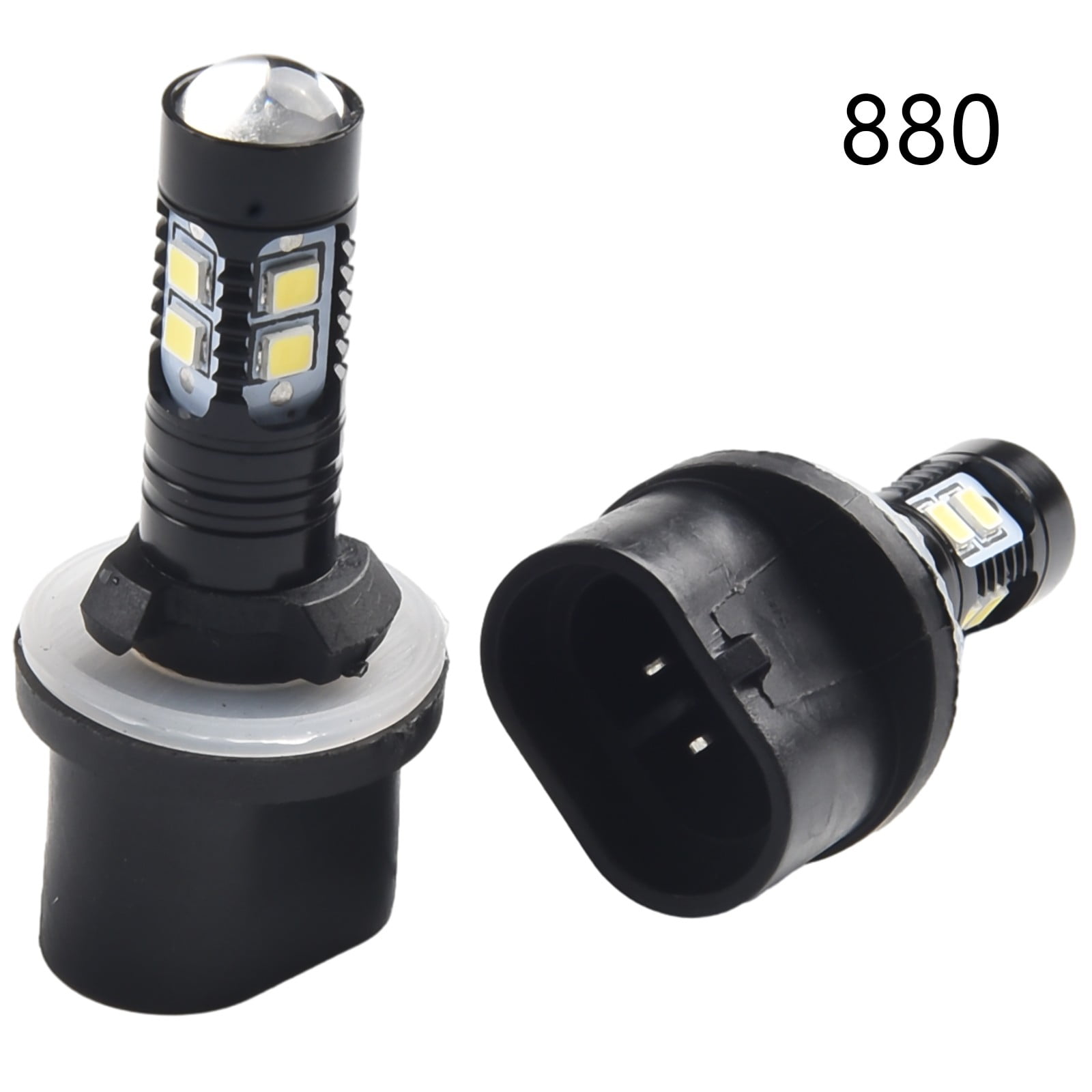 2PCS 880 LED Fog Light Bulb DRL 6000K White High Power 890 892 893 899 ...