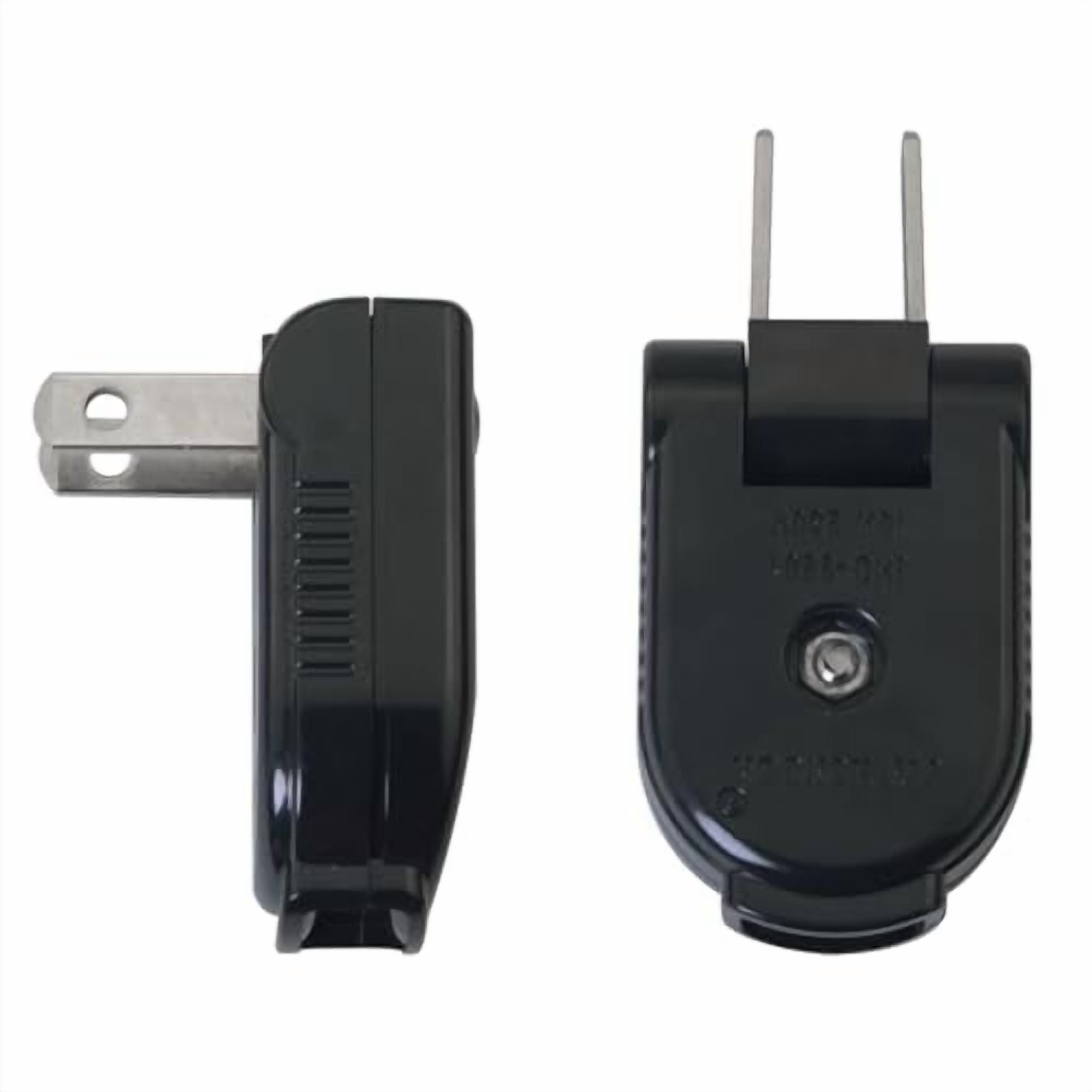 2PCS 90 Degree 250V/10A Rotatable Extension Cord Replacement Plugs: 2 ...