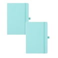 2PCS A5&A6 Hardcover Notebook with Pen Loop, Mini Memo Notebook, Pocket ...