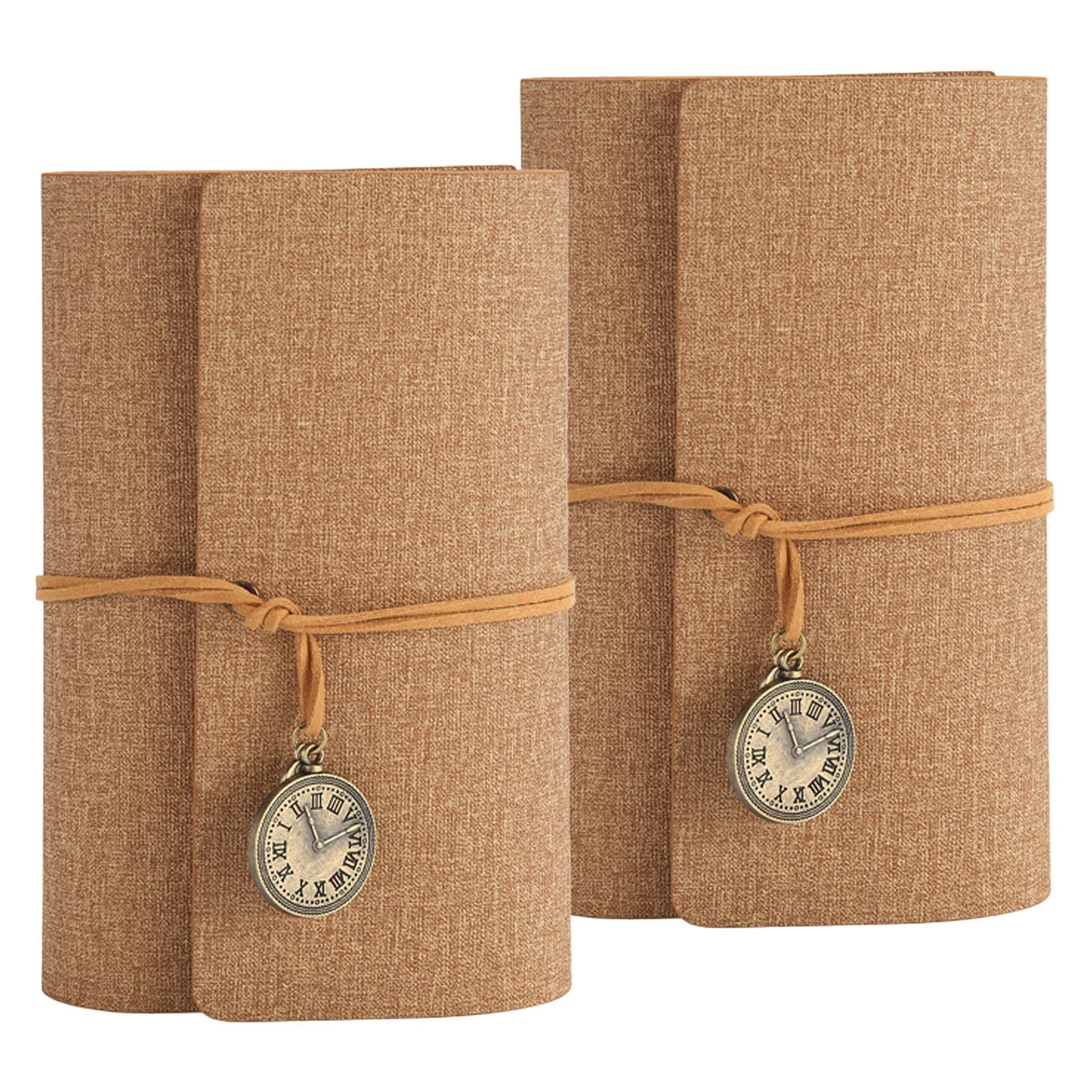 2PCS A6 Loose Leaf Vintage Style Binding Creative Ledger Diary Notebook ...