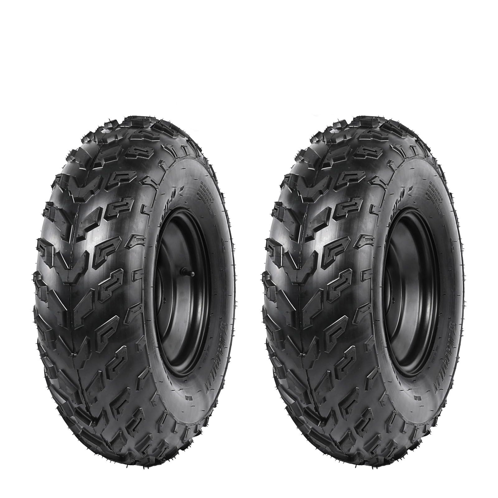 2PCS ATV Tires 23x7-10 Wheels with Rims Tubeless Tire 4 Bolt Pattern ...