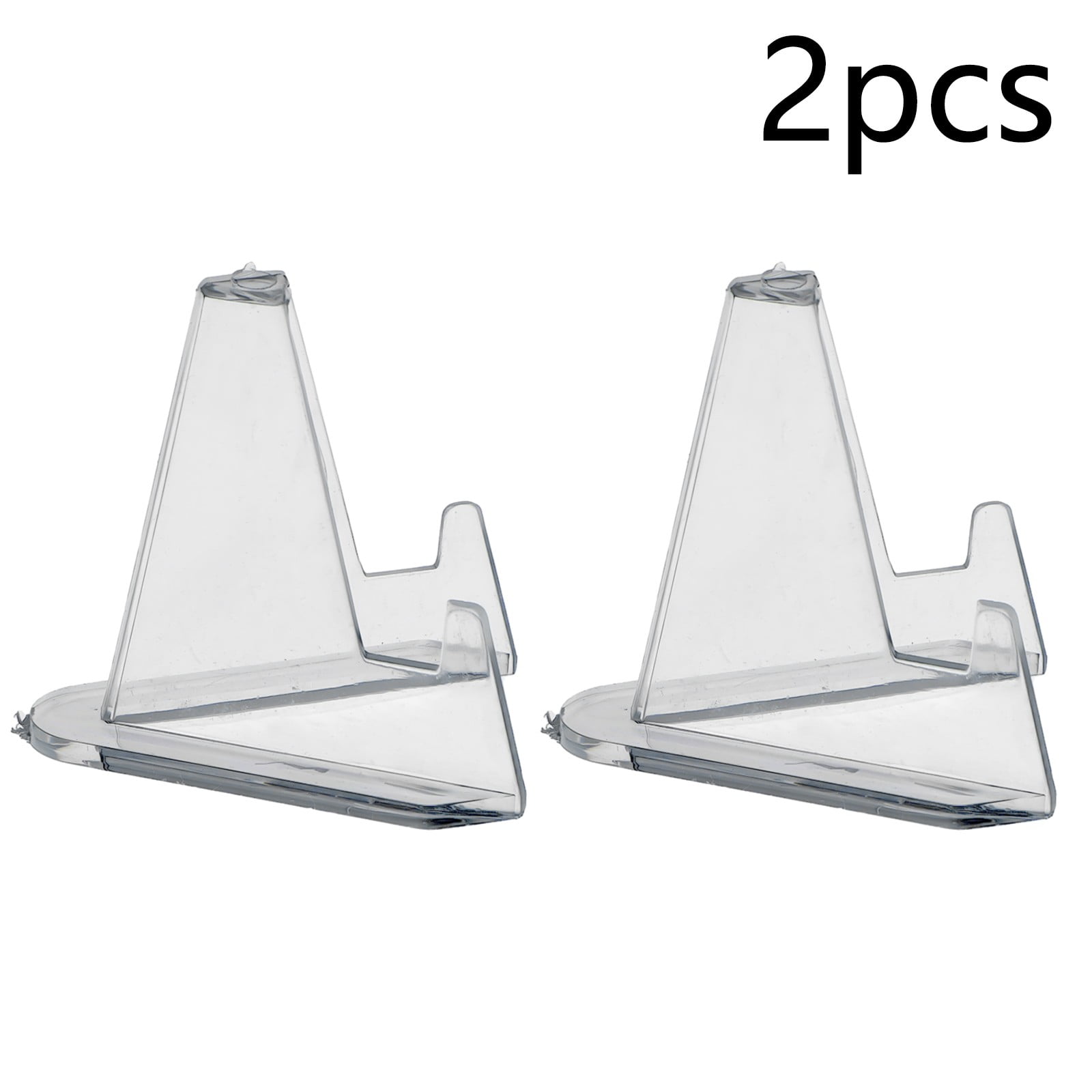 2PCS Acrylic Commemorative Coin Display Stand Transparent Triangle ...