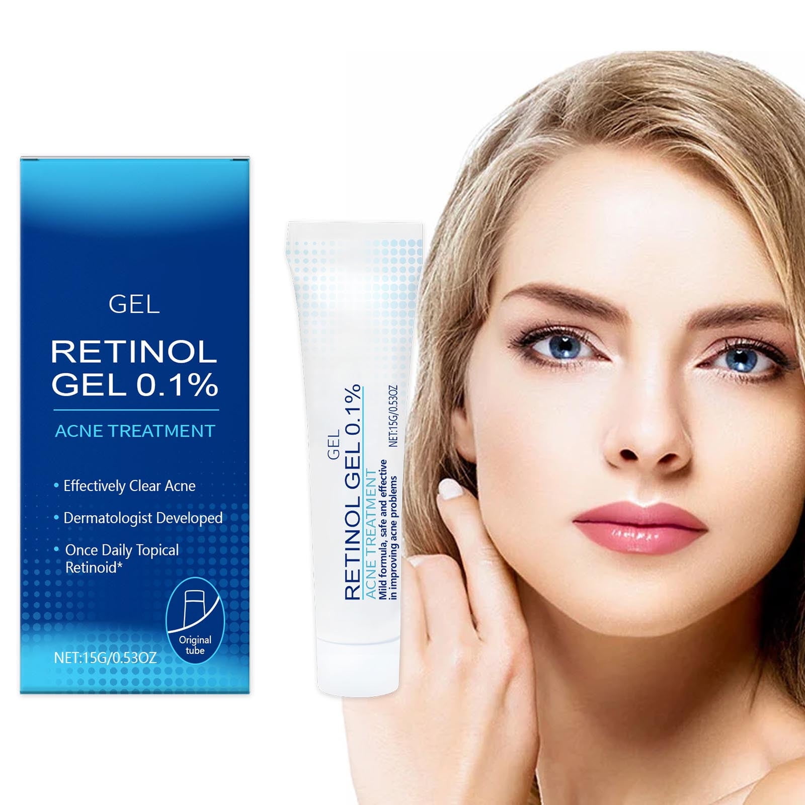 2PCS Adapalene Gel 0.1% Adapalene Gel Foaming Wash Gel Based Facial ...