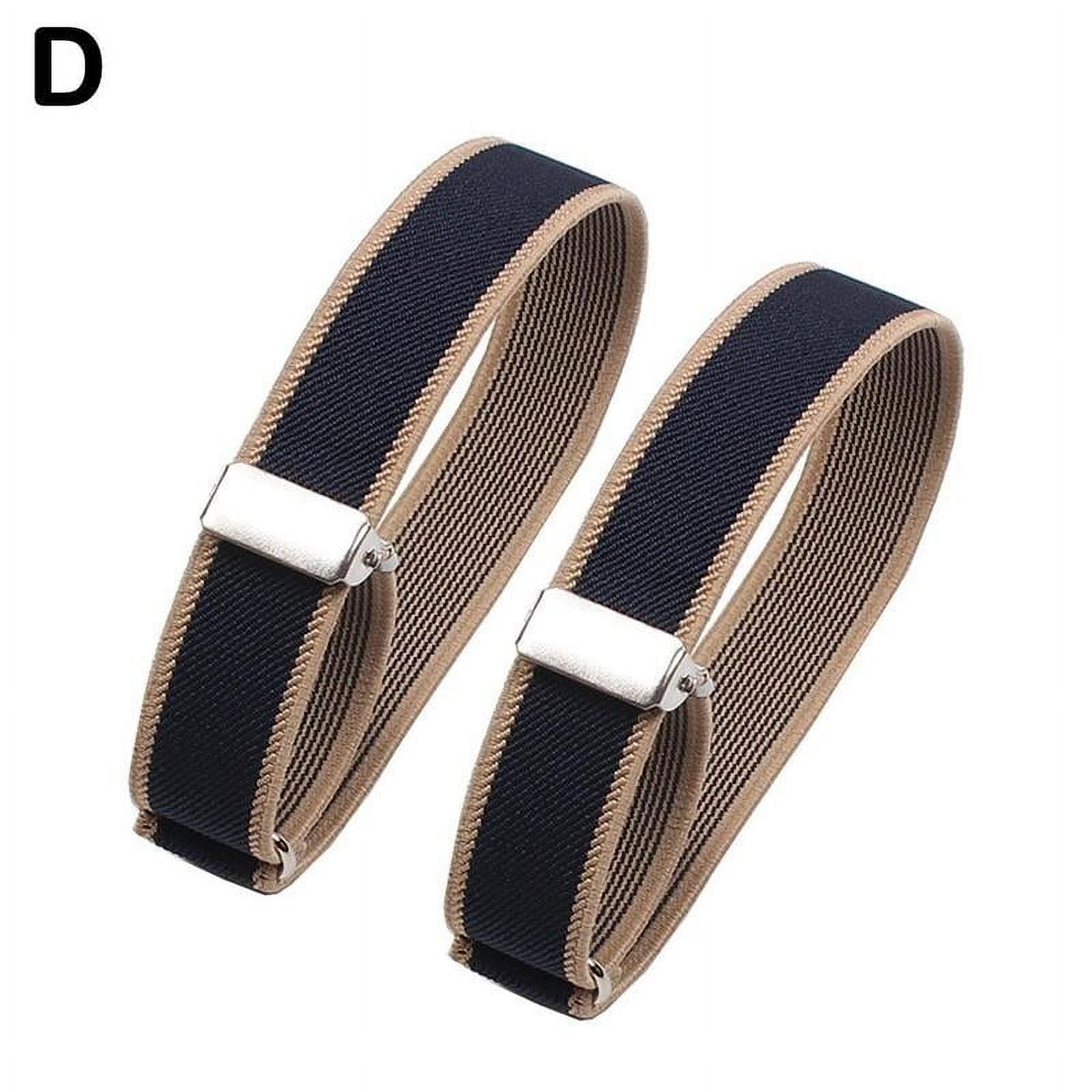 2PCS Adjustable Shirt Sleeve Garter Strap Arm Band Holder Cuff Armband ...